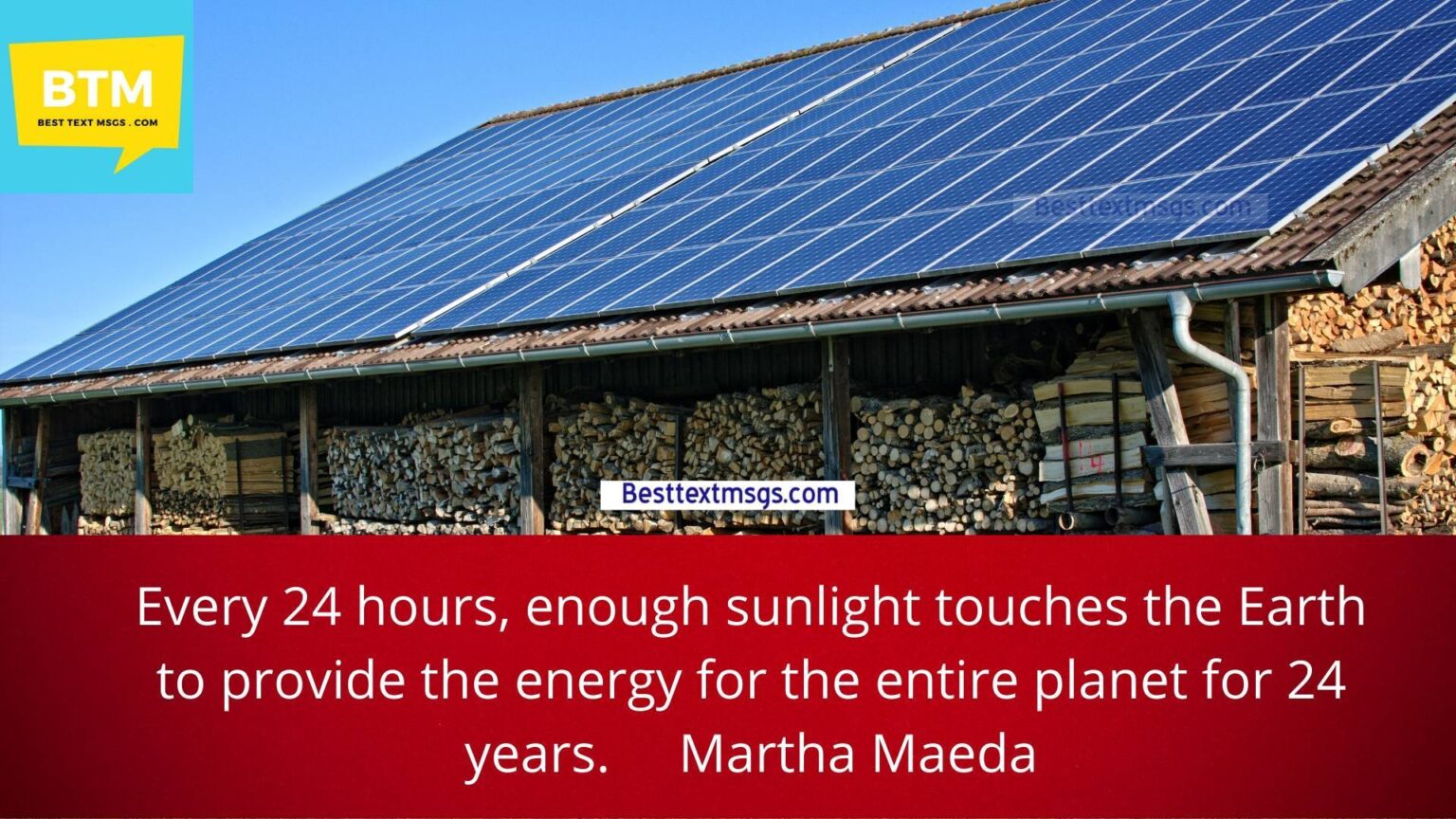 Solar Energy Quotes And Sayings - BEST TEXT MSGS