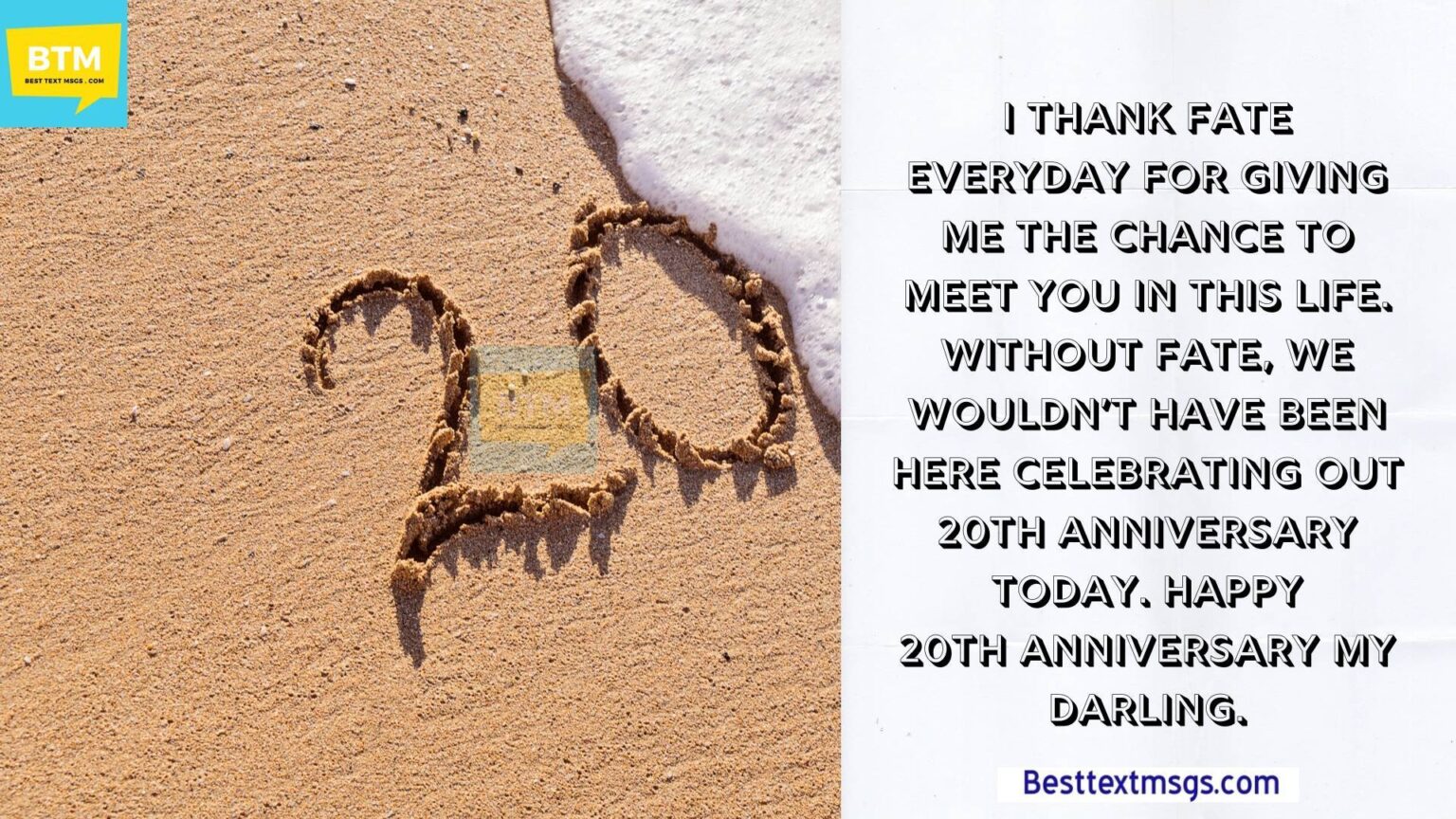 Happy 20th Anniversary Images, Wishes, Quotes - BEST TEXT MSGS