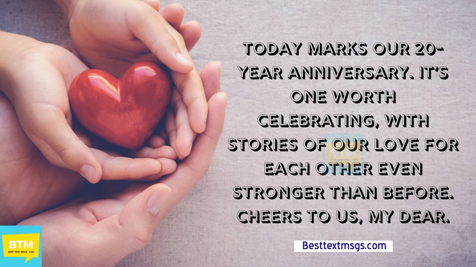 Happy 20th Anniversary Images, Wishes, Quotes - BEST TEXT MSGS